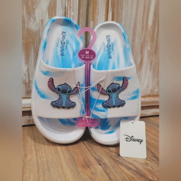 Disney | Shoes | Disneys Stitch Beach Slides | Poshmark